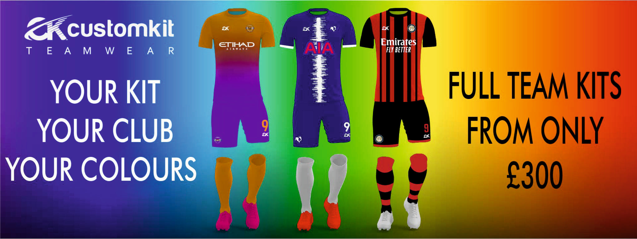 Discount Custom Football Kits | Football Kits & Teamwear – Customkit.com
